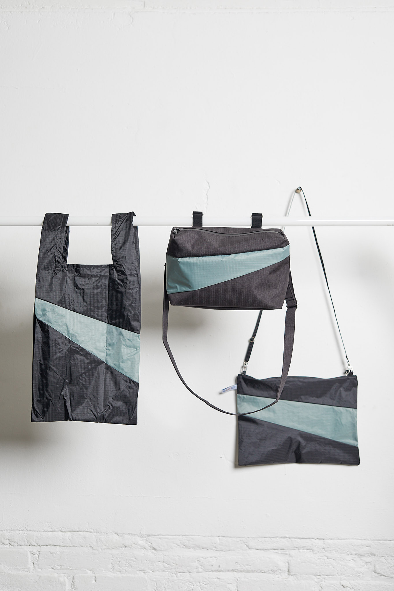 susan bijl shoppingbag black grey › tassen | soul-sister