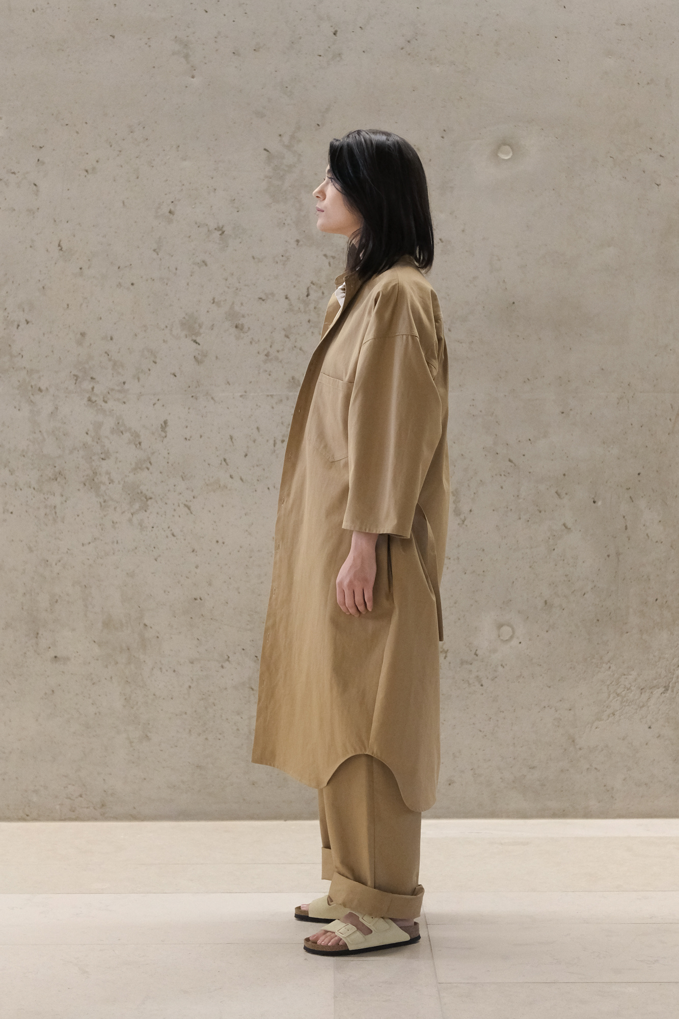 monique van heist artist coat kaki cotton › jassen | soul-sister