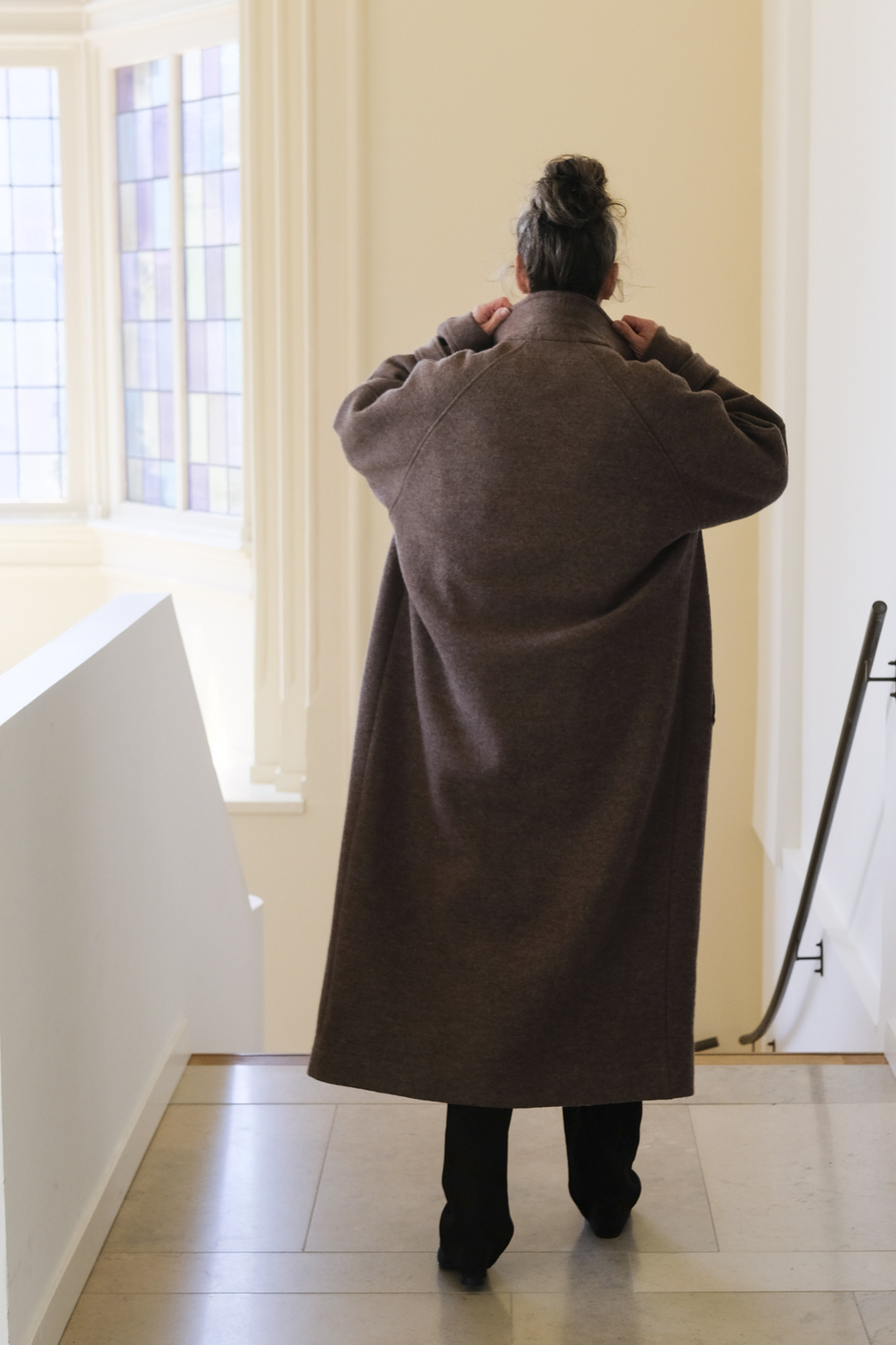 monique van heist raglan brown felt › jassen | soul-sister