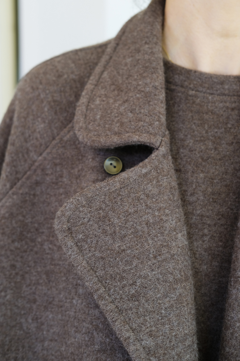 monique van heist raglan brown felt › jassen | soul-sister