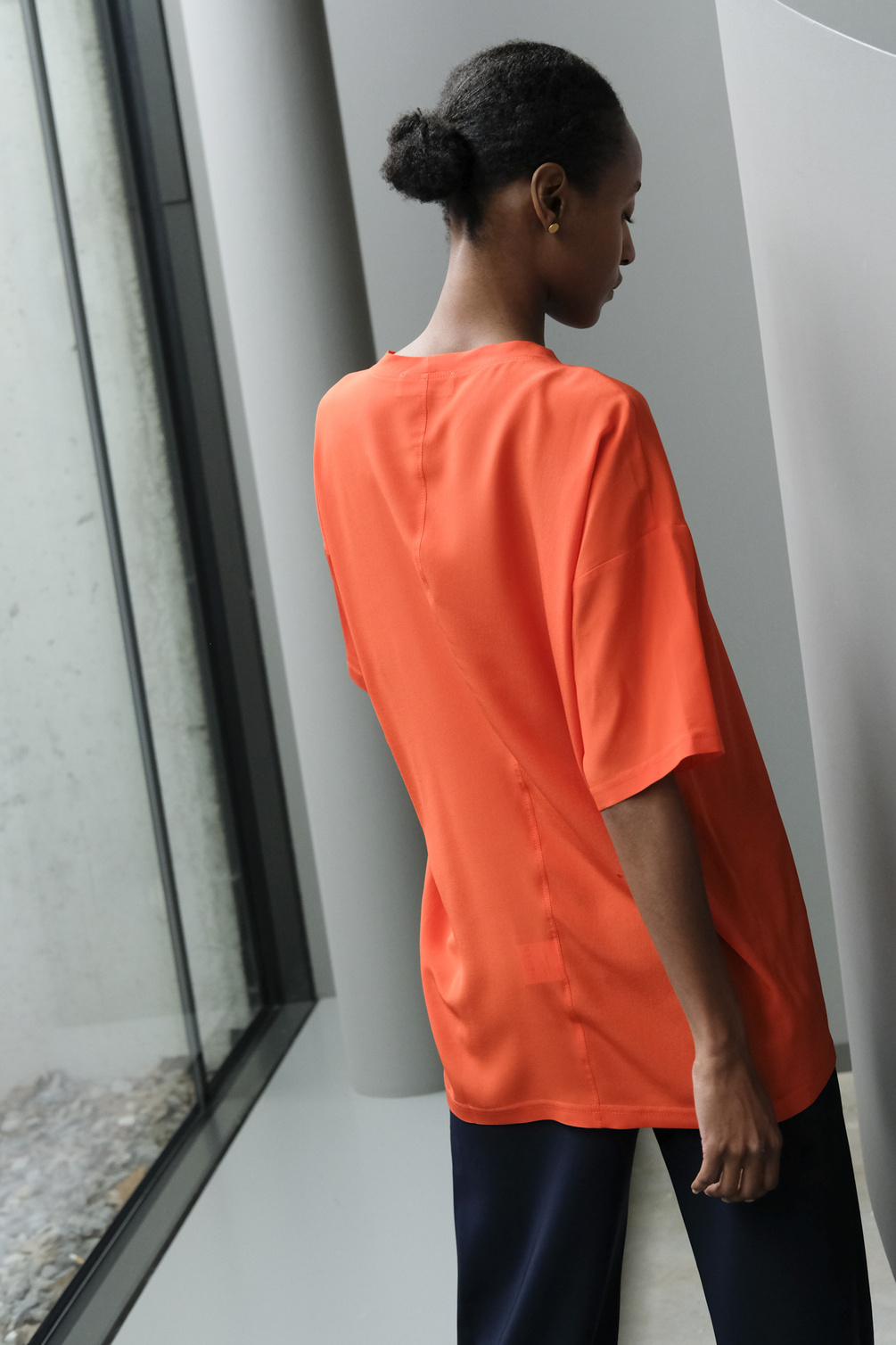 monique van heist lol mini s/s coral silk › luxe tops | soul-sister