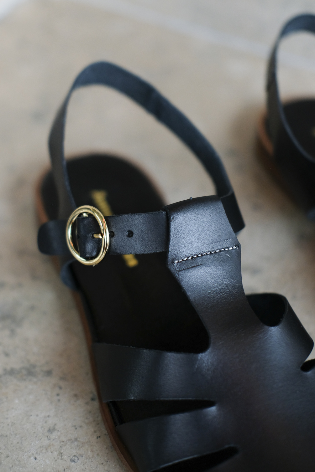 anne thomas hackney sandals black › sandalen | soul-sister