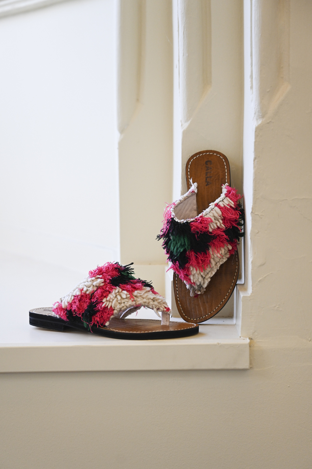 calla lily babouche sandal ecru pink › sandalen | soul-sister